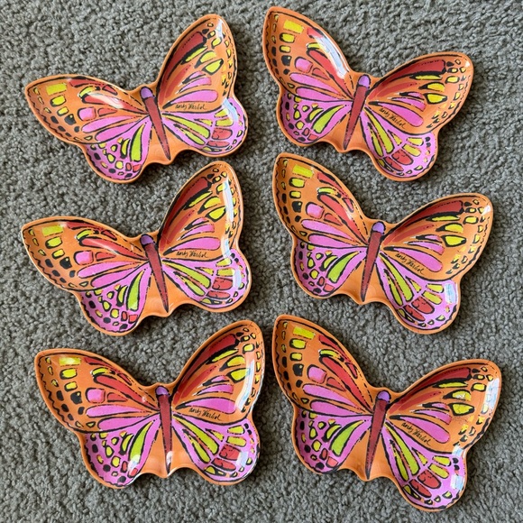 Andy Warhol | Art | Rare Andy Warhol Butterfly Appetizer Plates | Poshmark